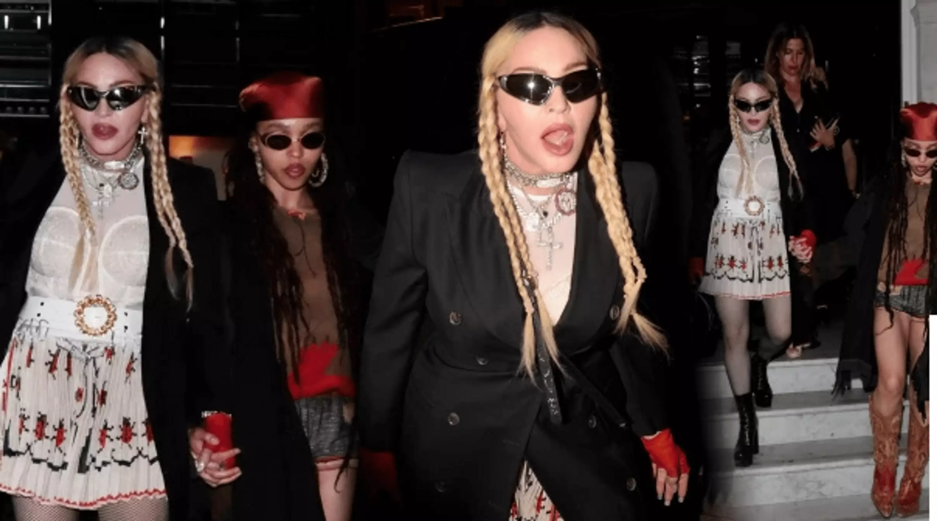 Madonna u lakomislenom mini-u se zabavlja u Londonu sa prijateljicom FKA Twigs