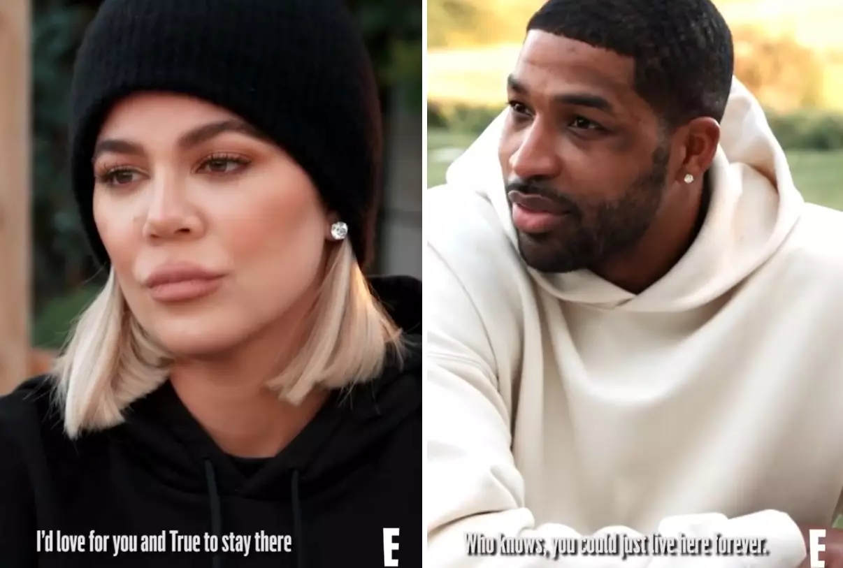 “KUWTK” Sneak Peek: “Mifindra ao an-tranoko!” Hoy i Tristan Thompson tamin'i Khloe Kardashian 21865_0