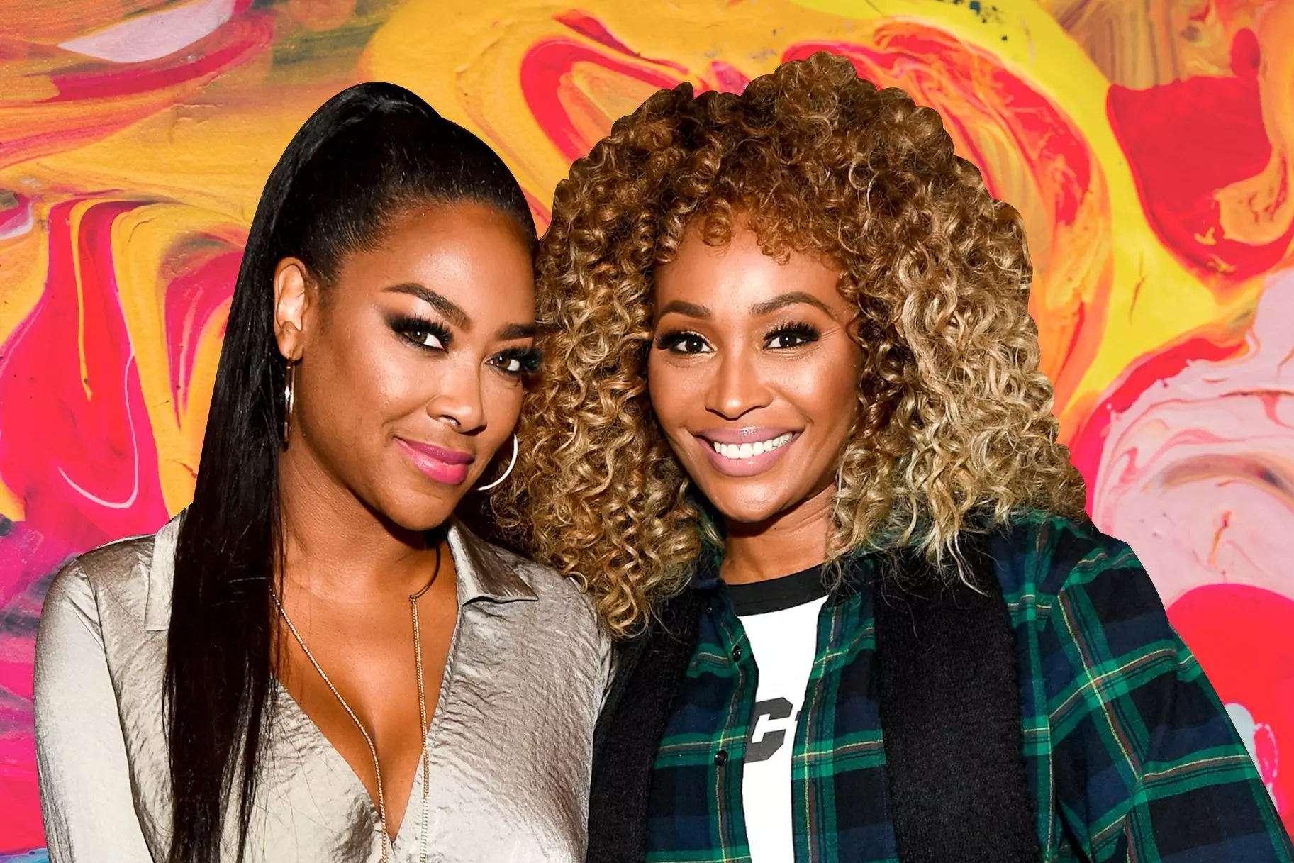 Cynthia Bailey e Kenya Moore deixan caer os fans con estes movementos