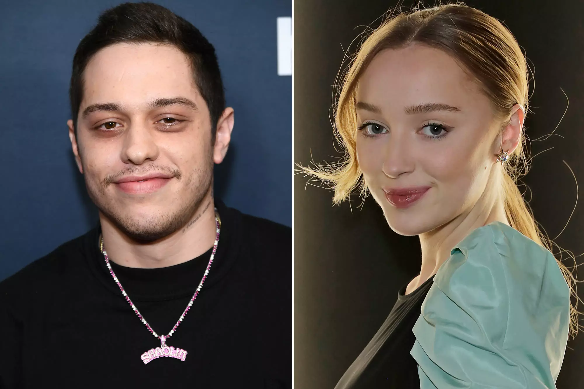 Pete Davidson fa'asoa lana mealilo i le tafao faamasani ma le tele o fafine mata'ina i le lotolotoi o le alofa fa'atasi ma Bridgerton Star Phoebe Dynevor.